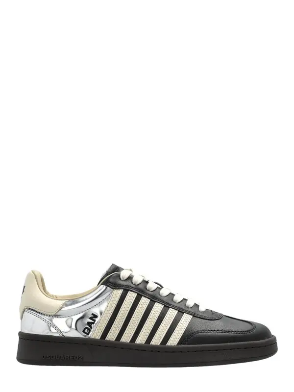 Dsquared2 Boxer Leather Sneakers - Black