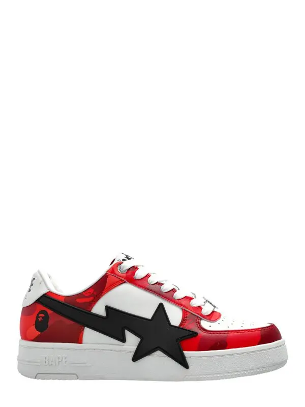 A BATHING APE Logo Sneakers - Red