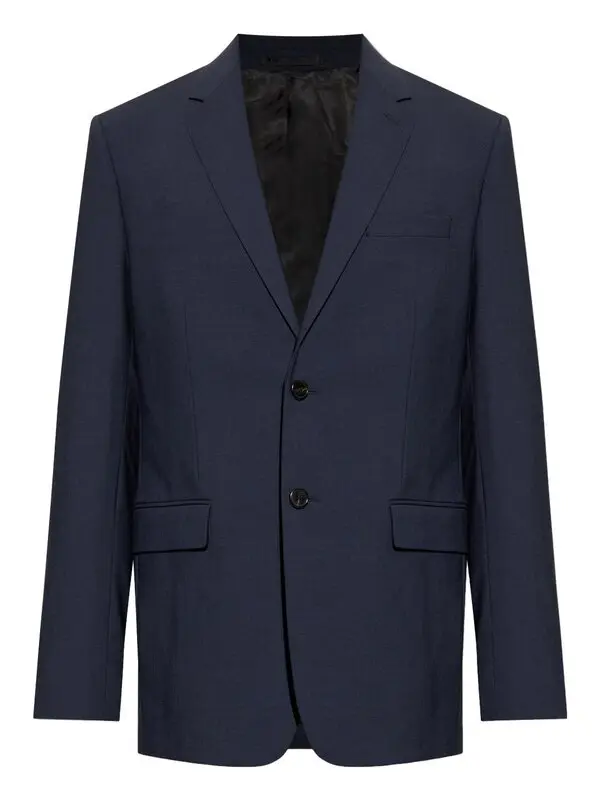 Theory Blazer With Open Lapels - Navy Blue