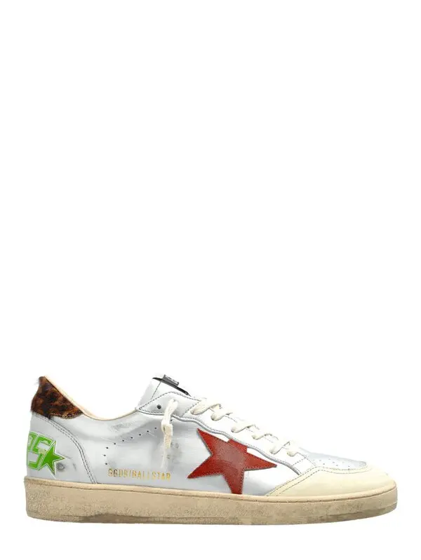 Golden Goose Ball Star Leather Sneakers - White