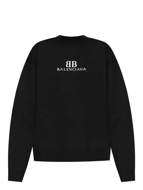 Balenciaga Logo Sweater - Black