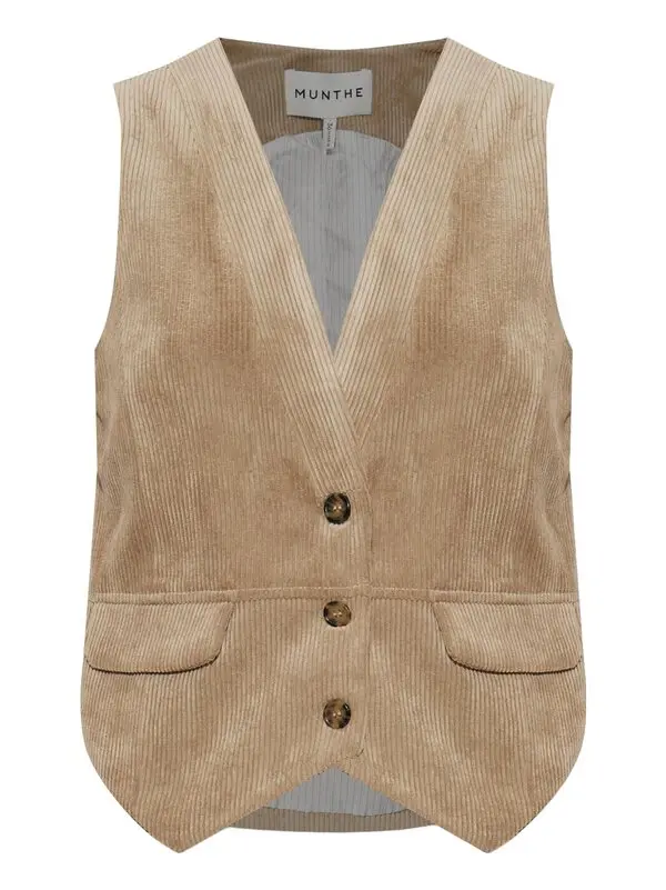 Munthe Lillian Corduroy Vest - Beige
