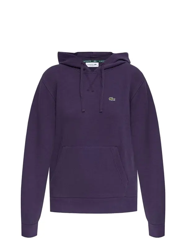 Lacoste Logo Knit Sweatshirt - Purple