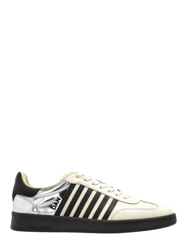Dsquared2 Boxer Leather Sneakers - Cream