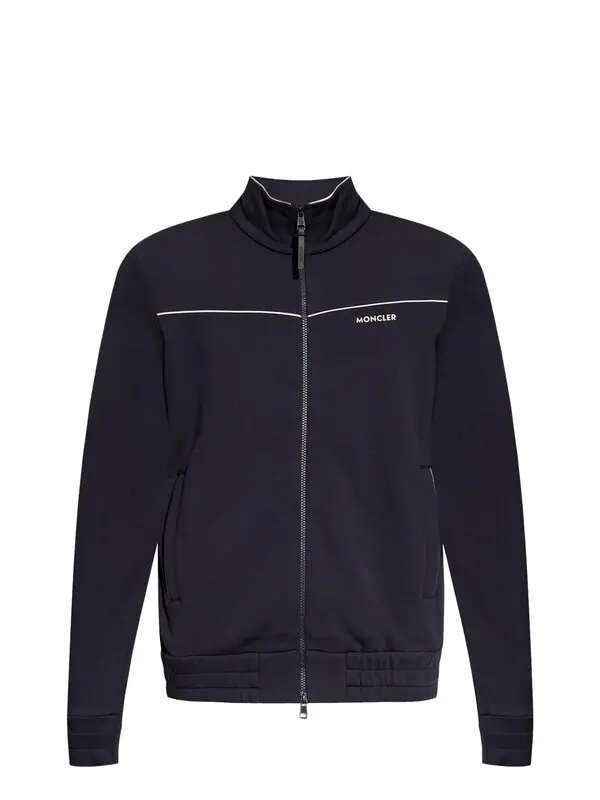 Moncler Zip-up Sweatshirt - Navy Blue