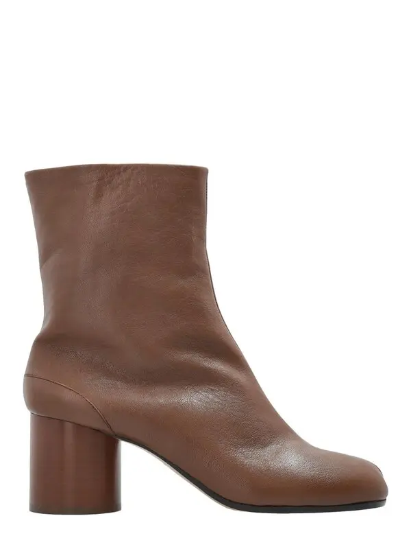 MAISON MARGIELA Leather Tabi Ankle Boots - Brown