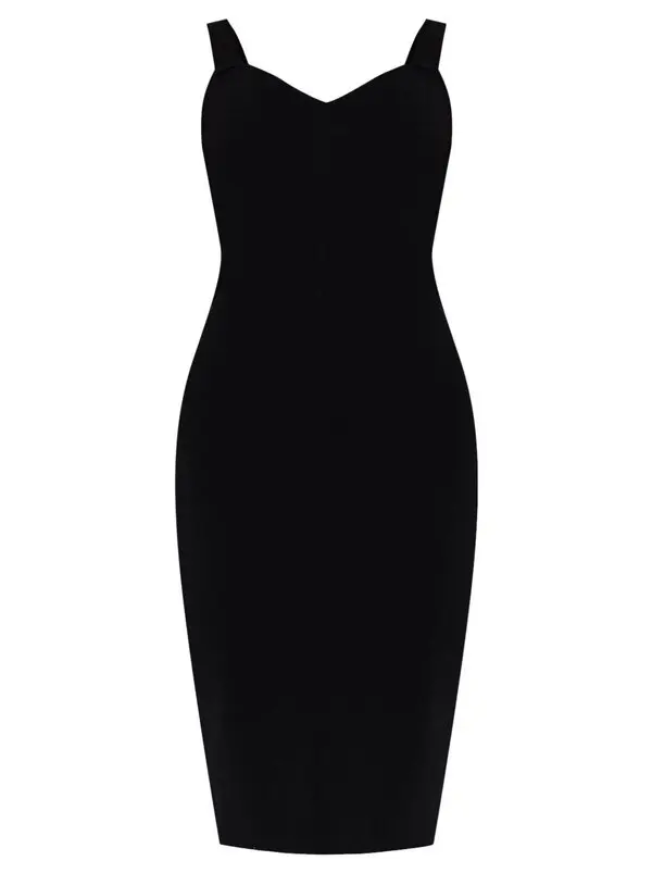 Max Mara Teak' Knit Midi Dress - Black
