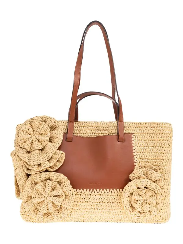 Ulla Johnson Lali Floral Shopper Bag - Beige