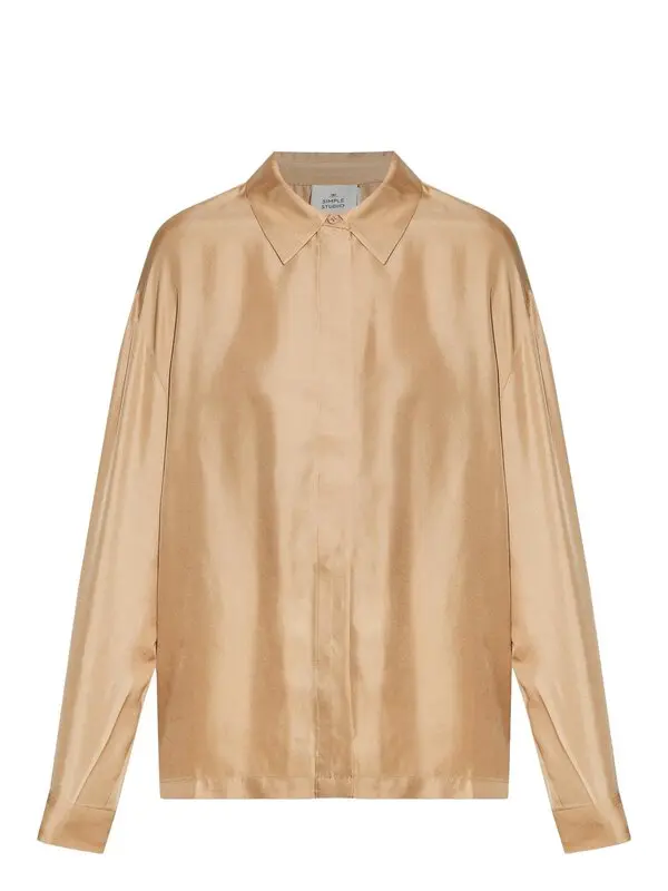 Munthe Lalalu Silk Shirt - Beige