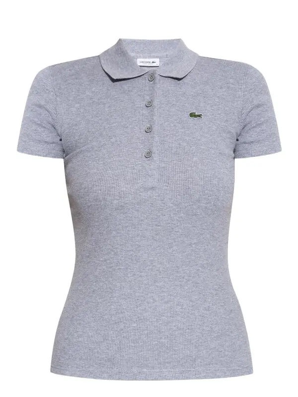 Lacoste Polo Shirt With Logo - Grey