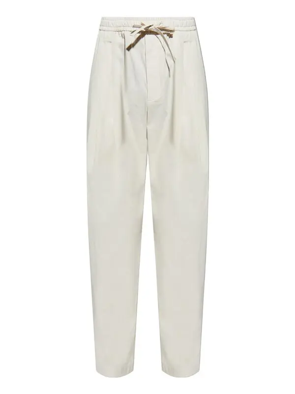 Dolce & Gabbana Loose-fit Pleated Trousers - Cream