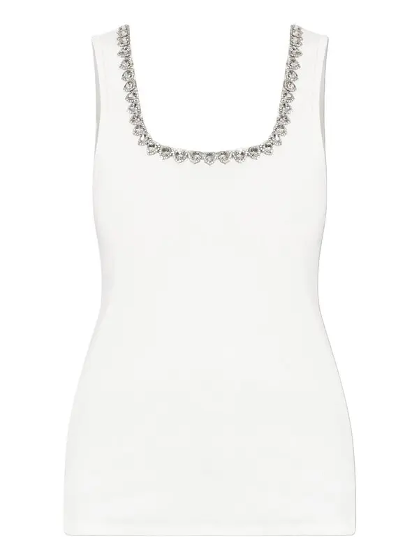 Zimmermann Crystal-embellished Top - White