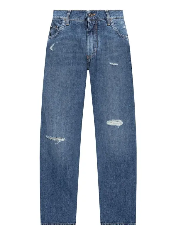Dolce & Gabbana Vintage-effect Jeans - Blue