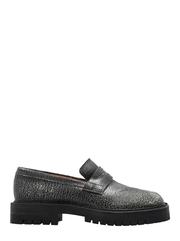 MAISON MARGIELA Tabi Leather Loafers - Black