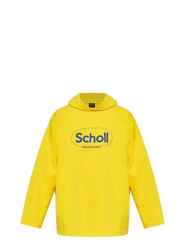 Balenciaga X Scholl Logo Hoodie - Yellow