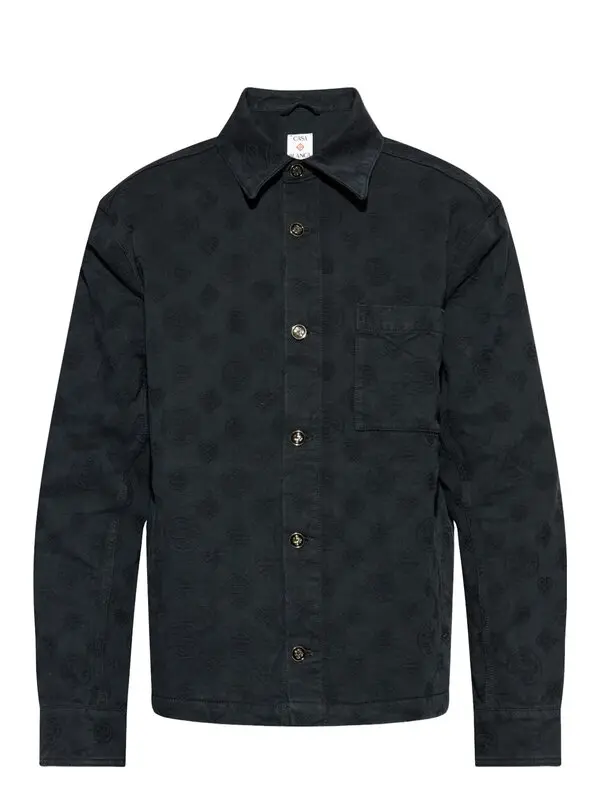 Casablanca Shirt With Monogram - Black