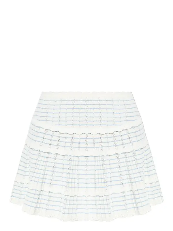 LoveShackFancy Colella Skirt - White