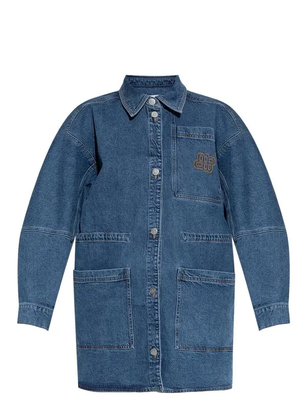 Munthe Prickly Denim Jacket - Blue