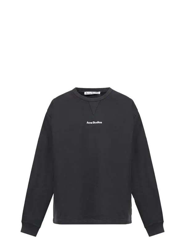 Acne Studios Sweatshirt With Logo - Black