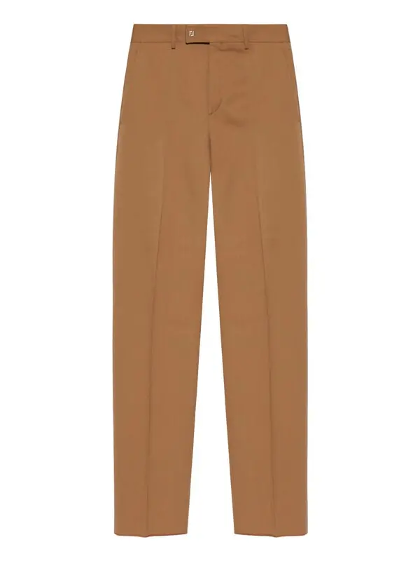 Fendi Wool Trousers - Brown