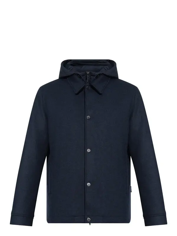 Woolrich Hooded Jacket - Navy Blue