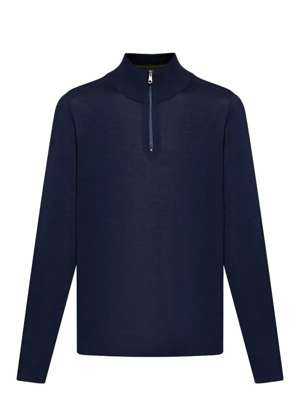 Paul Smith Wool Turtleneck Sweater - Navy Blue