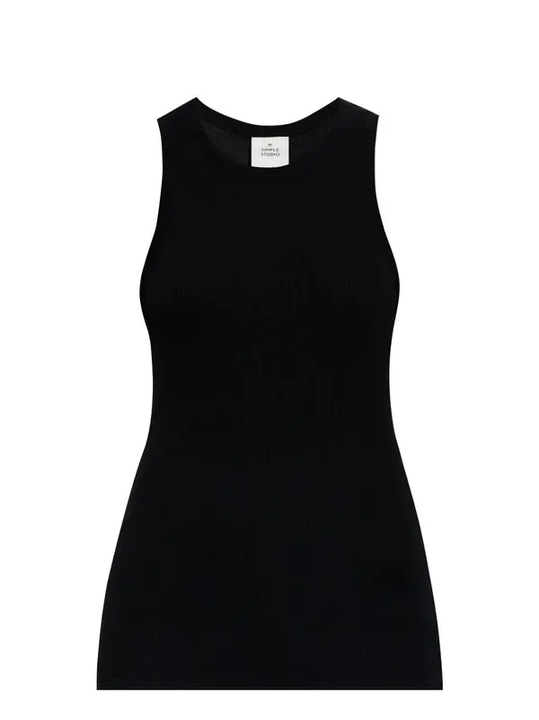 Munthe Fitted Tank Top - Black