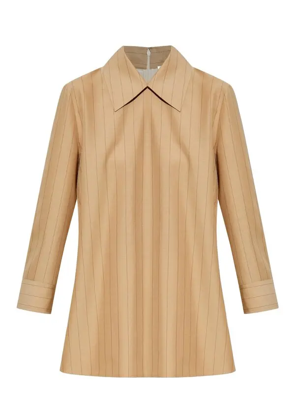 JIL SANDER Wool Shirt - Beige