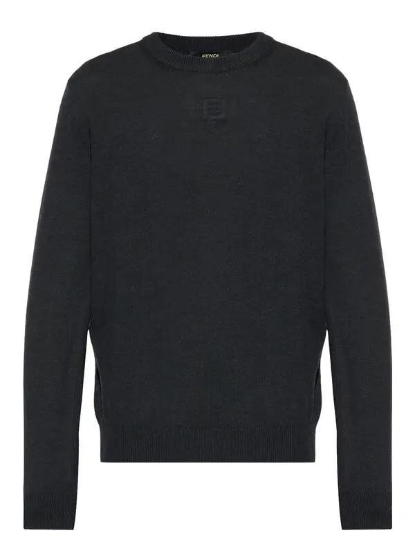 Fendi Wool Sweater - Navy Blue