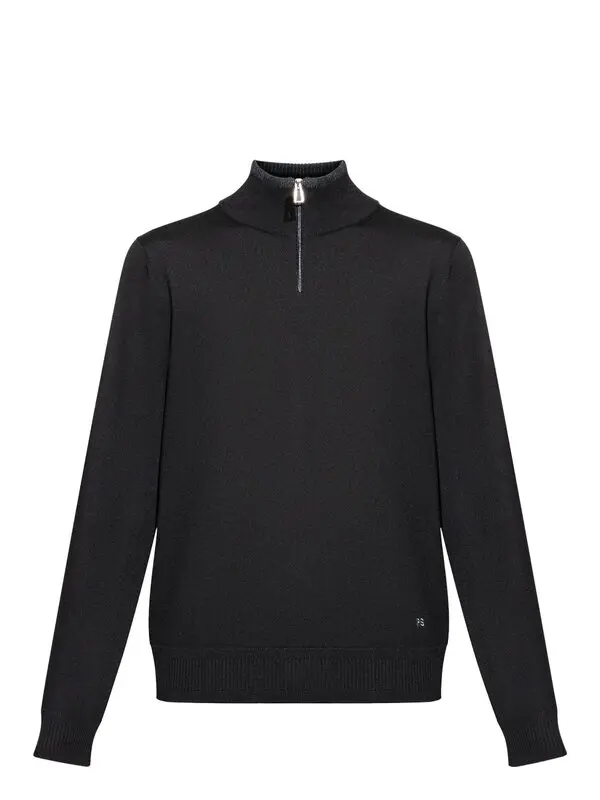 Paul Smith Wool Turtleneck Sweater - Black