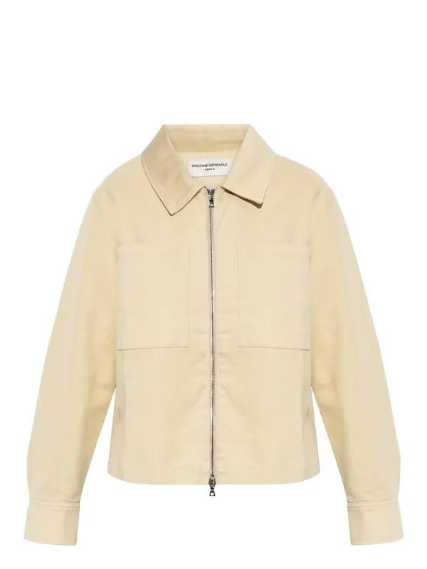 Officine Générale Collared Jacket - Beige
