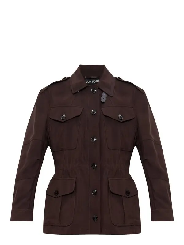 TOM FORD Epaulette Jacket - Brown