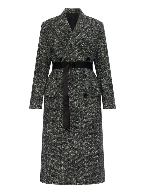 Isabel Marant Ebyane Boucle Coat - Black