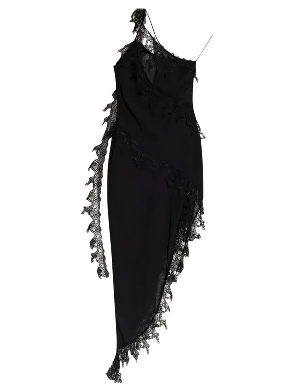 Blumarine Dress With Lace Inserts - Black