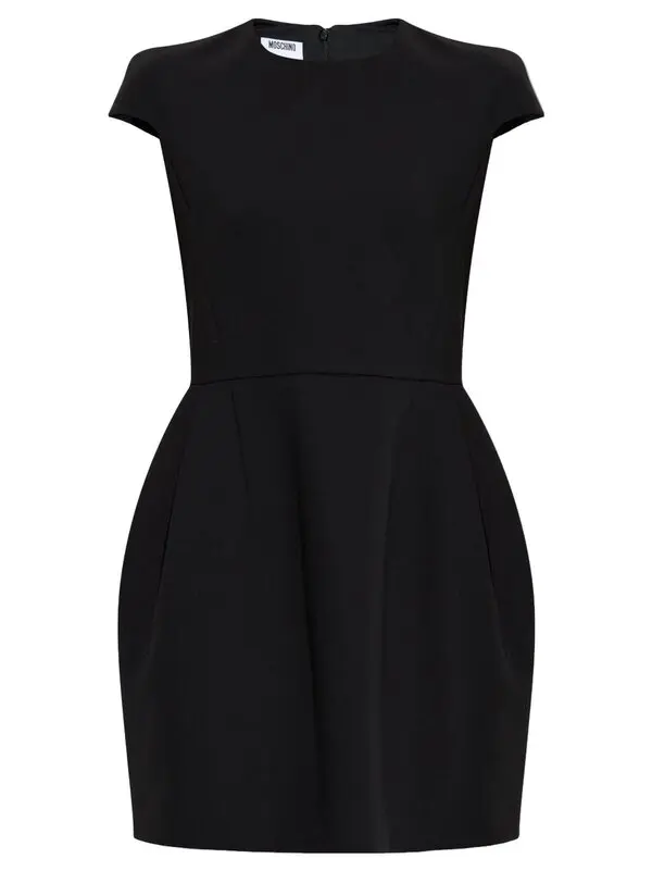 Moschino Short-sleeve Fitted Dress - Black