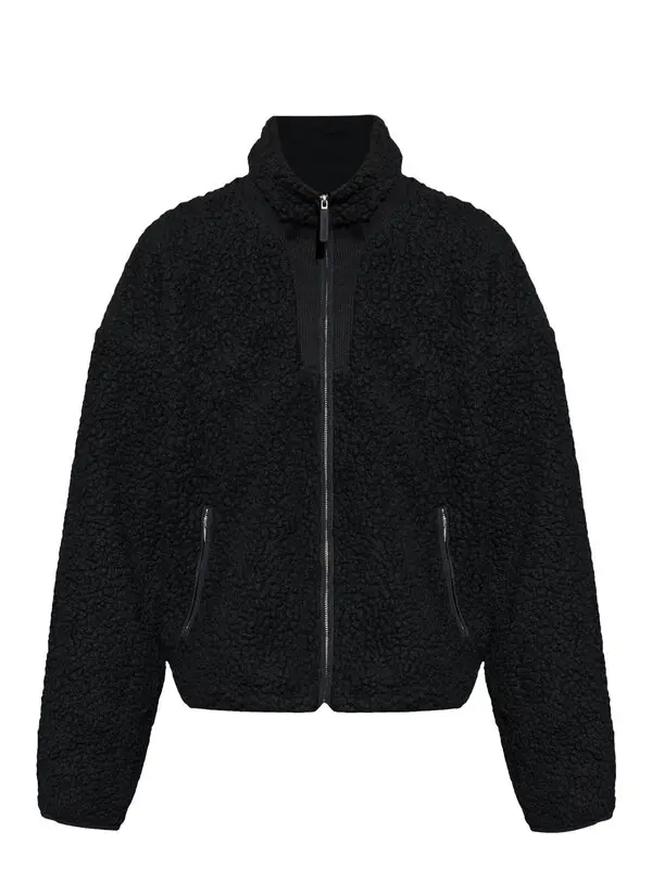 ENTIRE STUDIOS Bouclé Fleece Jacket - Black