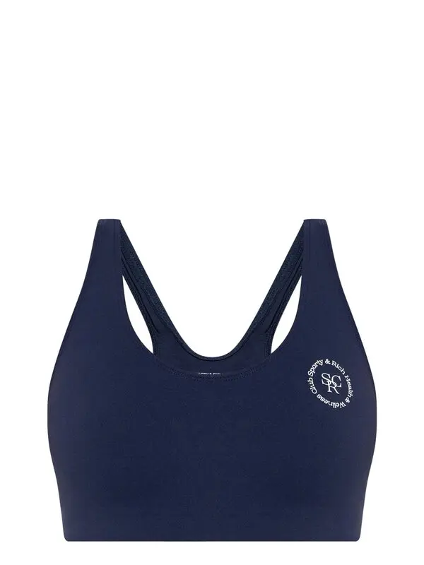 SPORTY & RICH Training Bra From The `47 & The New York Yankees` Collection - Navy Blue