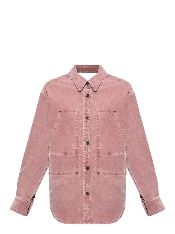 MARANT ETOILE Oriana Corduroy Shirt - Pink