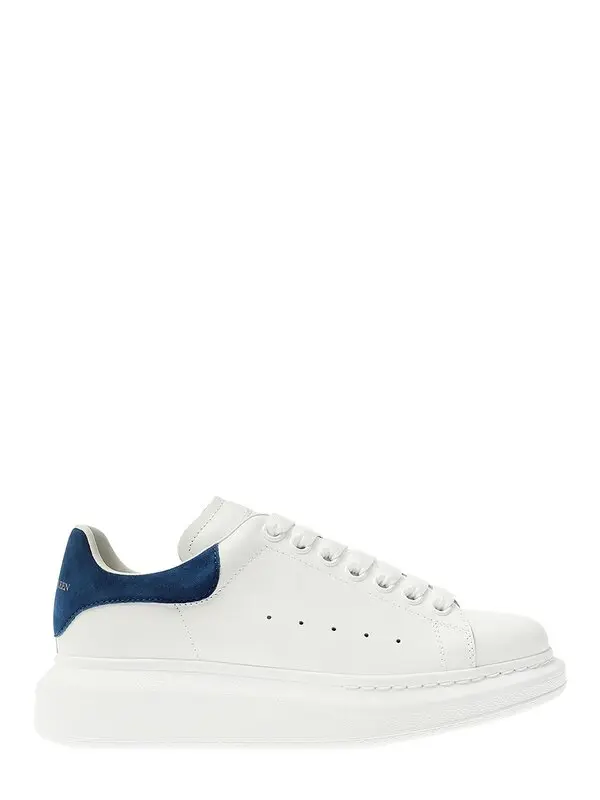 Alexander McQueen Logo Leather Sneakers - White
