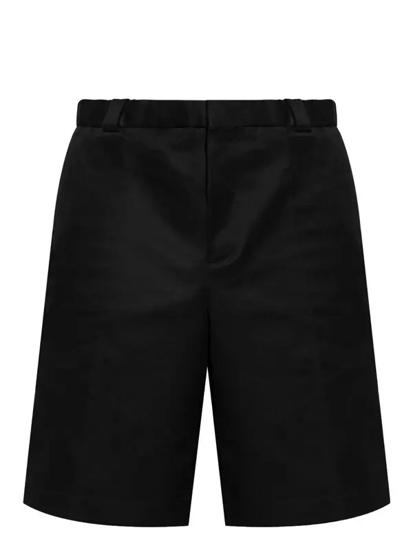 JIL SANDER Cotton Shorts - Black