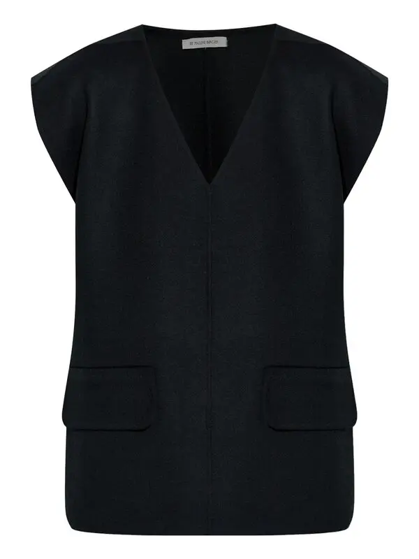 BY MALENE BIRGER Cilia Wool Vest - Black