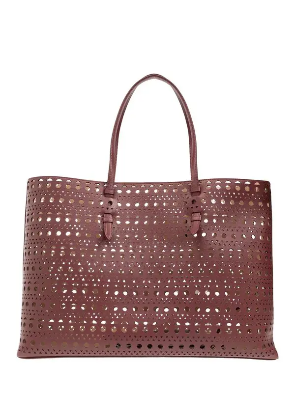 Alaïa Mina 44 Shopper Bag - Burgundy