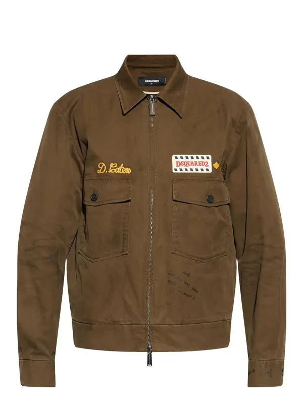 Dsquared2 Logo Jacket - Brown