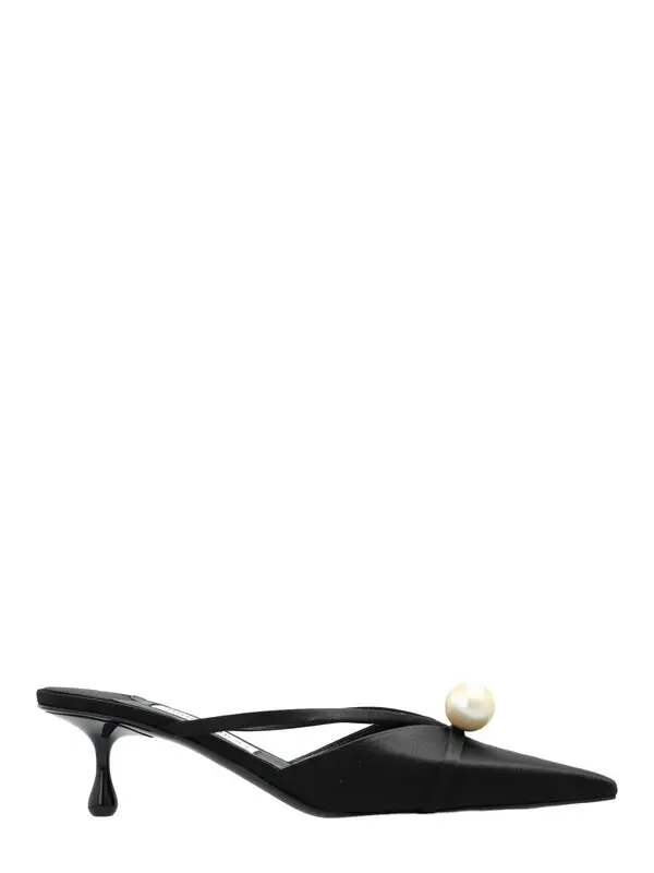 JIMMY CHOO Sana Heeled Mules - Black