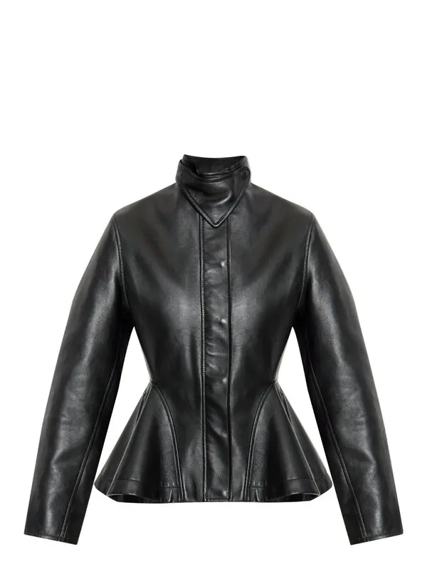 Alaïa Leather Jacket - Black