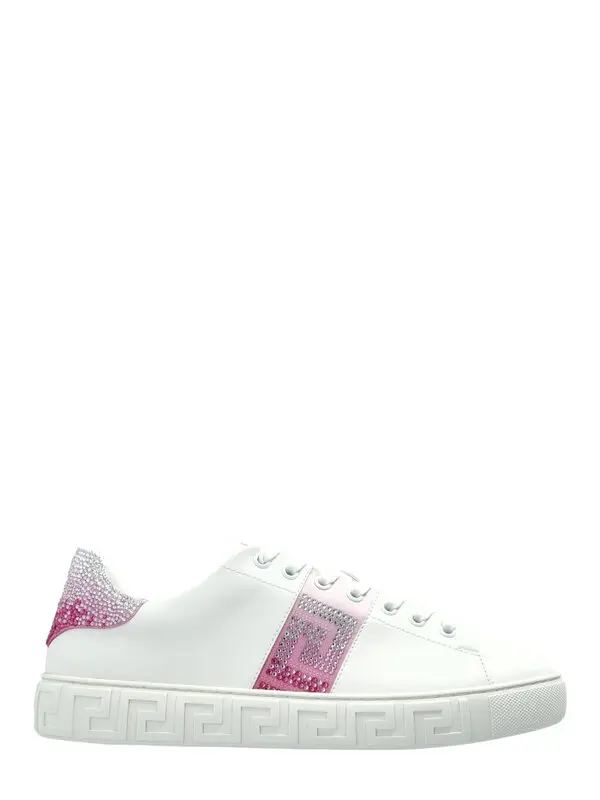 Versace Leather Sneakers - White