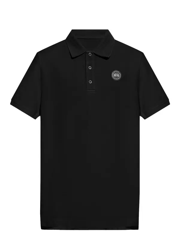 Canada Goose Polo With Logo Patch - Black