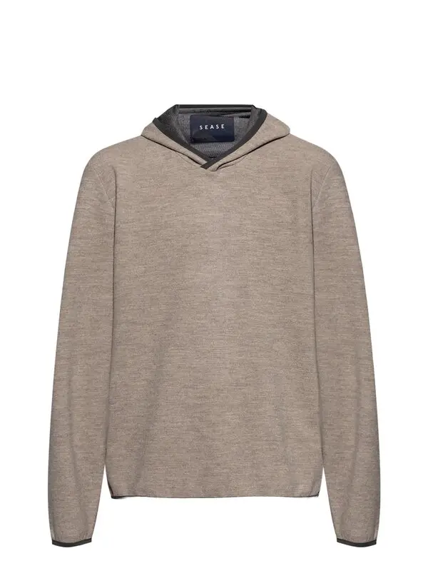 Sease Wool Hooded Sweatshirt - Grey