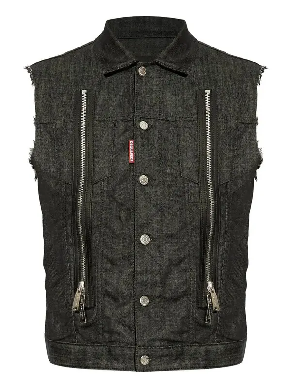 Dsquared2 Denim Vest - Black