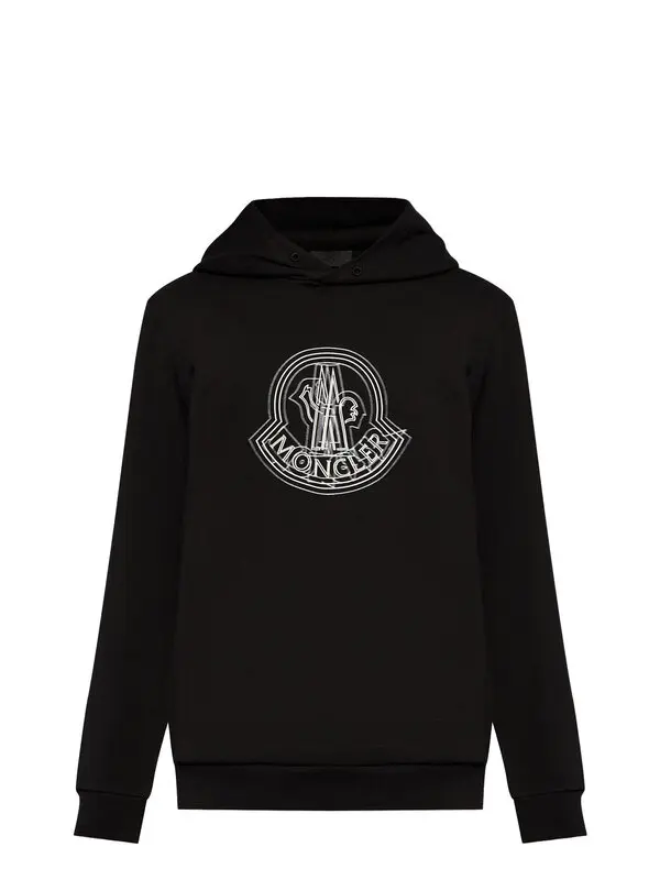 Moncler Hoodie With Logo - Black